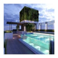 China Endless PMMA Plexi Glass Panel for Big Transparent Swimming Acrylic Pool 0.32 FT for sale