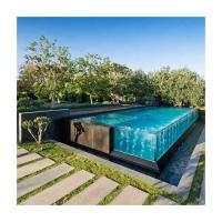 China 1.20g/cm3 Density Fiberglass Liner Transparent Acrylic Panel l Outdoor Swimming Pool for sale