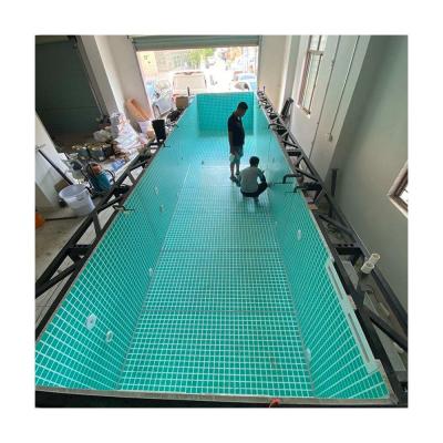 China Custom Made Outdoor Pool with Acrylic Sheet and Underwater Lighting in 20ft Container for sale