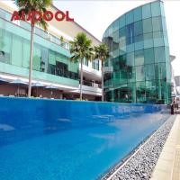 China Private Above Ground Swimming Pool with Transparent Window and Clear Acrylic Sheet for sale