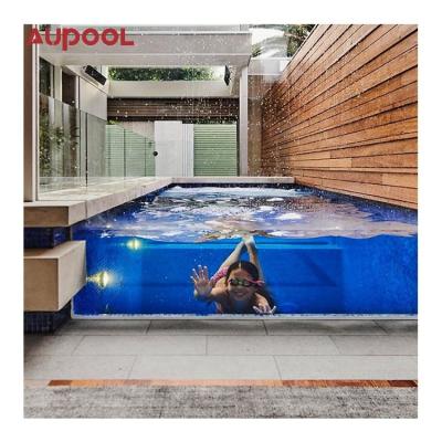 China Salt Chlorinator and Underwater Light Prefabricated Container for Steel Swimming Pool for sale