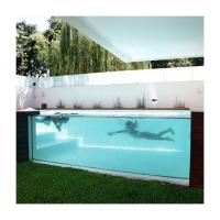 China Outdoor Prefab Pool Large Transparent Acrylic Glass Swimming Pool for Underground Spaces for sale