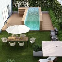 China Outdoor Prefab Pool Large Transparent Acrylic Glass Swimming Pool for Underground Spaces for sale
