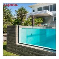 China Swimming Shipping Above Ground Frp Pools with Clear Acrylic Window and Customizable Design for sale