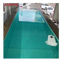 China Cutting Service Steel Structure Prefab Pool with 100mm Acrylic Window from AUPOOL OEM for sale