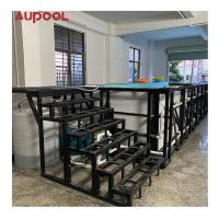China Cutting Service Steel Structure Prefab Pool with 100mm Acrylic Window from AUPOOL OEM for sale