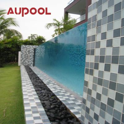 China Clear Acrylic Swimming Pool Glass Walls 100mm Thick Pool Plexiglass Sheets for sale