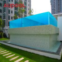 China Clear Acrylic Swimming Pool Glass Walls 100mm Thick Pool Plexiglass Sheets for sale