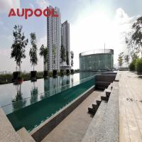 China Clear Acrylic Swimming Pool Glass Walls 100mm Thick Pool Plexiglass Sheets for sale