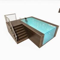 China AP-2000 Prefabricated Pool for Above Ground Swimming in 20Ft 40Ft Shipping Container for sale