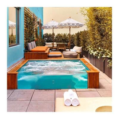 China PMMA Lucite Plexi Glass Panel Window for Swimming Pool Easy Clean Customized Design for sale