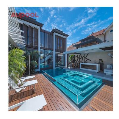 China Best Overflow and Infinity Outdoor Container for Embassy Gardens Family Swimming Pool for sale
