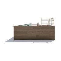 China Density 1.2g/cm3 Swimming Pool Prefabricated for Villa and Beach House Garden House for sale