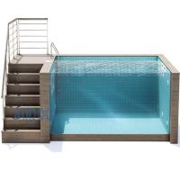 China Easy to Install Prefab Swimming Pool 30 Years Non-Yellowing Luxury Flat Pack Backyard for sale