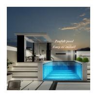 China Custom Glass Panel Wall Window Prefab Swimming Pools for Hotel 30 Years Non-Yellowing for sale