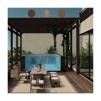 China Enjoy Family Sports with Easy Prefab Swimming Pool and 100MM Acrylic Window Thickness for sale