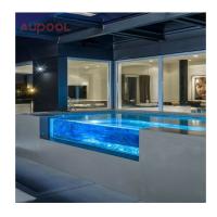 China 12Mm 15Mm Clear Acrylic Swimming Pool Fence For Hotel Villa House Backyard Customized for sale
