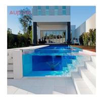 China 12Mm 15Mm Clear Acrylic Swimming Pool Fence For Hotel Villa House Backyard Customized for sale