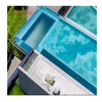 China 7.8M Rectangle Large Family Fiber Glass Spa Outdoor Infinity Fiberglass Swimming Pool for sale