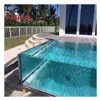 China AUPOOL PMMA Lucite Glass Sheet for Acrylic Swimming Pool Transparent Plexi Glass Panel for sale