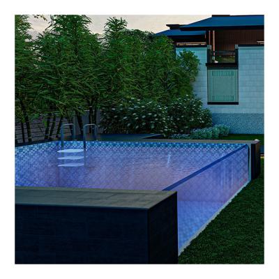 China Hotel Prefab Swimming Pool with Fliter Pump and Accessories Outdoor Above Ground for sale