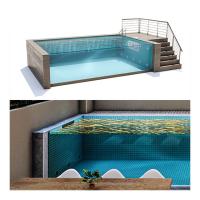 China Family Sports Above Ground Framed Swimming Pool with Stainless Steel Construction for sale