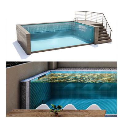 China Family Sports Above Ground Framed Swimming Pool with Stainless Steel Construction for sale