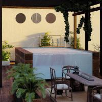 China Family Sports Above Ground Framed Swimming Pool with Stainless Steel Construction for sale