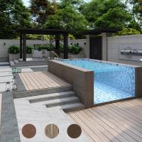 China Family Sports Above Ground Framed Swimming Pool with Stainless Steel Construction for sale