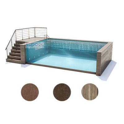 China Easy Install Endless Container Pool Swim Spa with Acrylic Window Material PMMA Lucite for sale