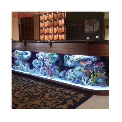 China High Surface Hardness Acrylic Outside Swimming Pool with Super Thick Perspex Glass for sale