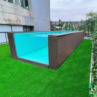 China 2500KGS Net Weight Clear Swim Spa Pool for Outdoor Aquatic Training and Relaxation for sale