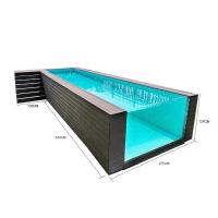 China 2500KGS Net Weight Clear Swim Spa Pool for Outdoor Aquatic Training and Relaxation for sale