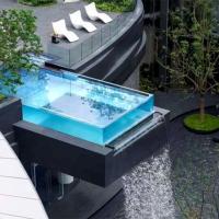 China Acrylic Panel Density 1.2g/cm3 Cascata Piscina Fuentes Piscinas Cascadas Lead Time 10 Working Days for sale