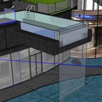 China Acrylic Panel Density 1.2g/cm3 Cascata Piscina Fuentes Piscinas Cascadas Lead Time 10 Working Days for sale