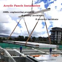 China Acrylic Panel Density 1.2g/cm3 Cascata Piscina Fuentes Piscinas Cascadas Lead Time 10 Working Days for sale