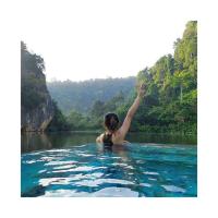 China Diaphaneity High Light Transmission 93% Acrylic Aboveground 8m Swim Spa Swimming Pool for sale