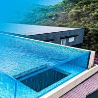 China Diaphaneity High Light Transmission 93% Acrylic Aboveground 8m Swim Spa Swimming Pool for sale