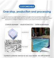 China High Light Transmission Villa Pool Modern Design Outdoor Swimming Pool Diaphaneity 93% for sale