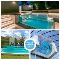 China High Light Transmission Villa Pool Modern Design Outdoor Swimming Pool Diaphaneity 93% for sale