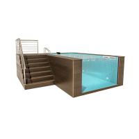 China Backyard Prefab Swimming Pool with Above Ground Endless Infinity Design and Air Pump for sale