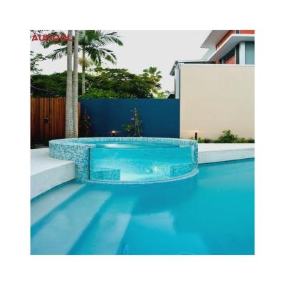 China High Light Transmission Rectangle Acrylic Glass Swimming Pool for Underground Hotels for sale