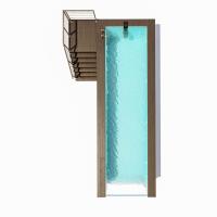 China 2080 Above Ground Clear Acrylic Glass Fiberglass Swimming Pool with Easy Installation for sale