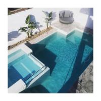 China Family Swimming Season 12m Outdoor Acrylic Fiberglass Plunge FRP Inground Swimming Tub for sale