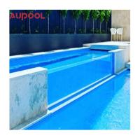 China AUPOOL CE Approved Large Outdoor PMMA Acrylic Swimming Pool with Air Pump Accessories for sale