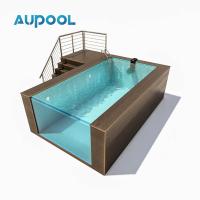 China 20Ft Portable Prefab Container Family Pool with Lucite Acrylic and Density 1.2g/cm3 for sale
