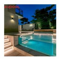 China Transparent 50mm Clear Thick Swimming Pool for AUPOOL Rooftop Ground Embassy Gardens for sale