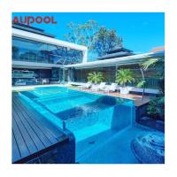China Transparent 50mm Clear Thick Swimming Pool for AUPOOL Rooftop Ground Embassy Gardens for sale