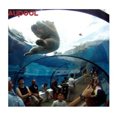 China AUPOOL Clear Acrylic Pool Glass Sheets for Transparent Acrylic Swimming Pool Walls for sale