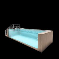 China Infinity Transparent Acrylic Above Ground Swimming Pools for Gymnasiums and Other Formats for sale